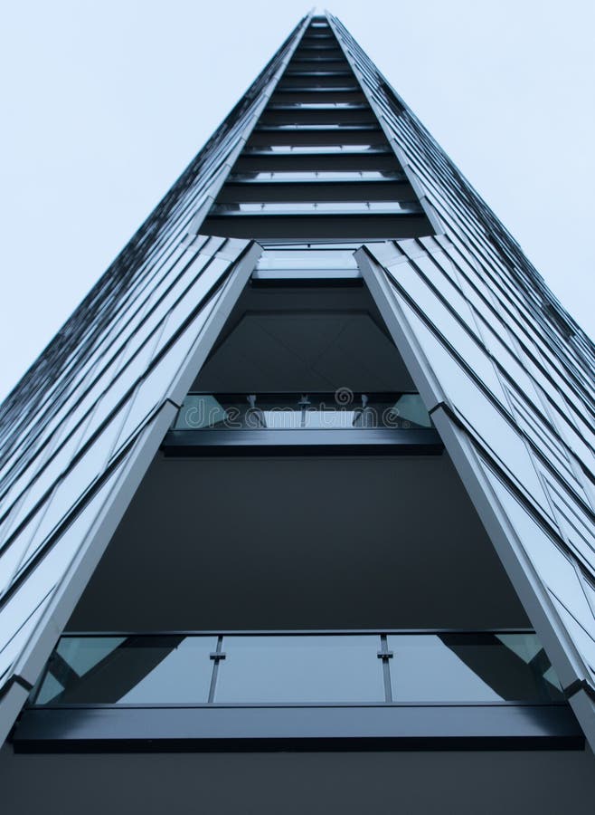 Sharp Triangle Shape of Skyscraper at Bellevue Way Stock Image - Image ...