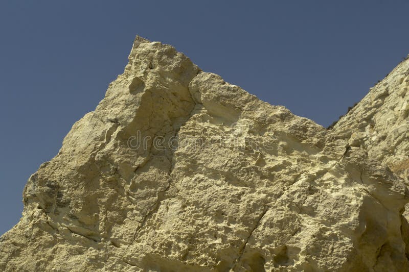 Sharp Mountain Rock in Front of Blue Sky Stock Photo - Image of ...