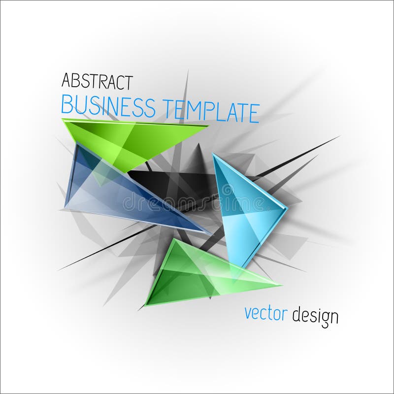 Sharp Triangles on the Abstract Background. Vector Busines Temp Stock ...