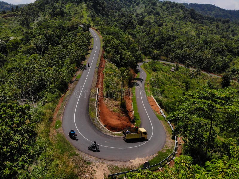 Sharp Turns of Road in Mountains of Eilat Stock Image - Image of ...