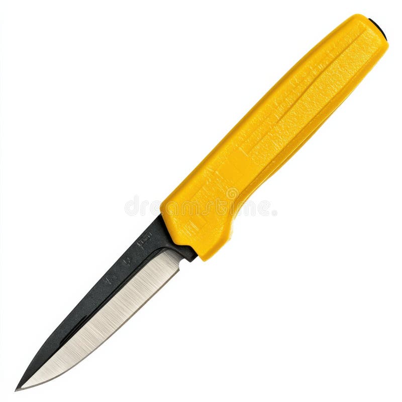 Sharp Utility Knife with Retractable Blade in Bright Yellow Handle ...