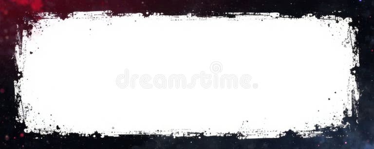 Sharp Vector Grunge Frame, Bold Black Outline, Clean White Interior ...
