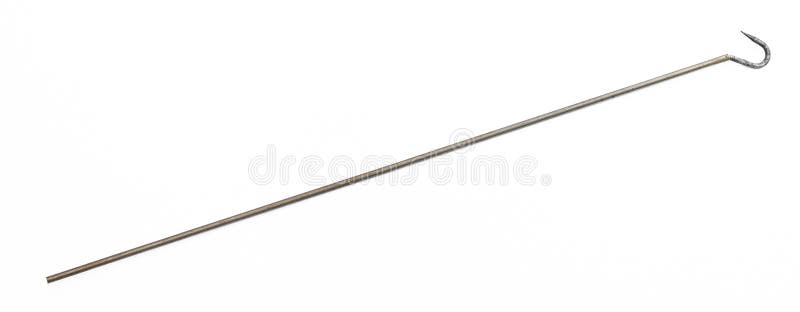Sharp Weapon Hook Isolated on White Stock Image - Image of background ...