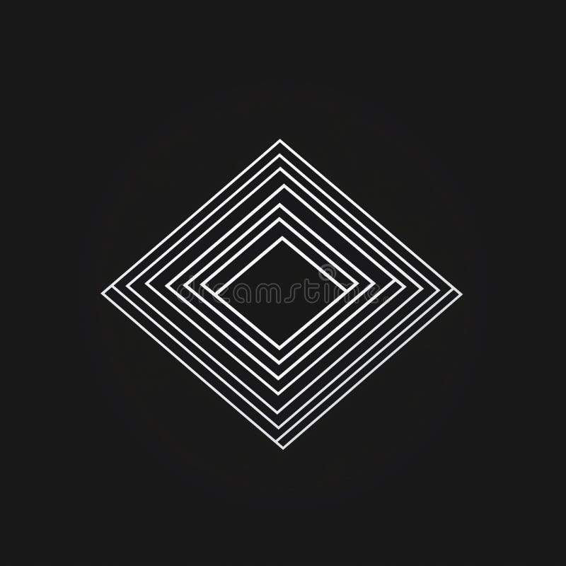 Minimalist Pyramid Logo with Clean Lines Stock Illustration ...