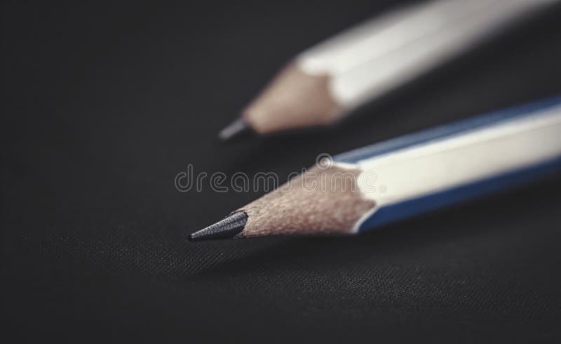Sharpened Pencil and the Blunt Pencil Stock Photo - Image of concept ...