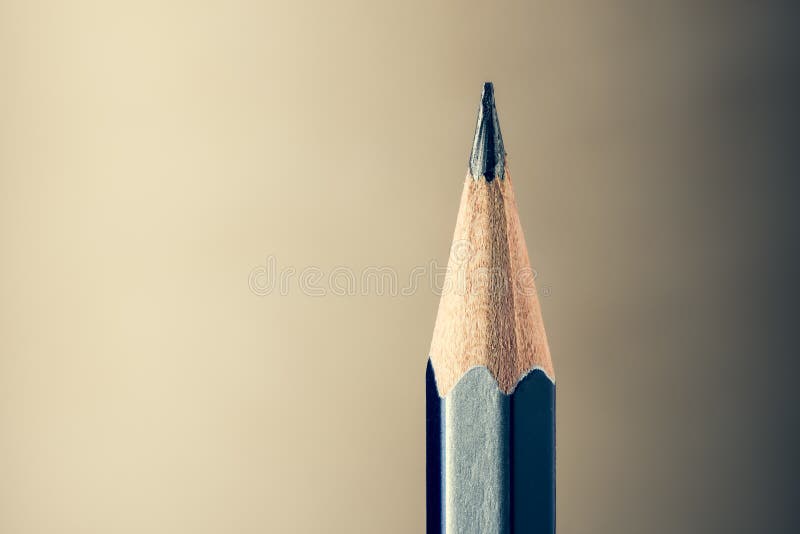 Sharpened Pencil Close-up View Stock Image - Image of study, detail ...