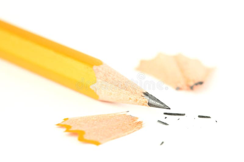 Sharpened pencil closeup stock photo. Image of orange - 29819236