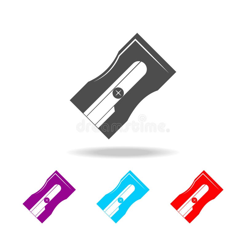 Sharpener Icon. Elements of Education in Multi Colored Icons. Premium ...