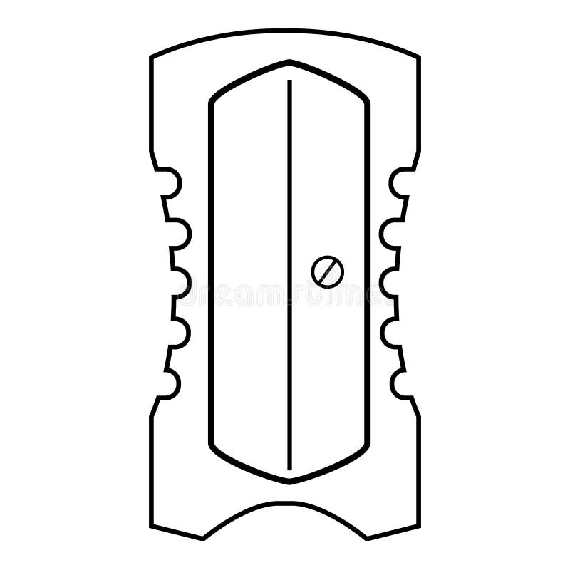 Sharpener Icon, Outline Line Style Stock Vector - Illustration of ...