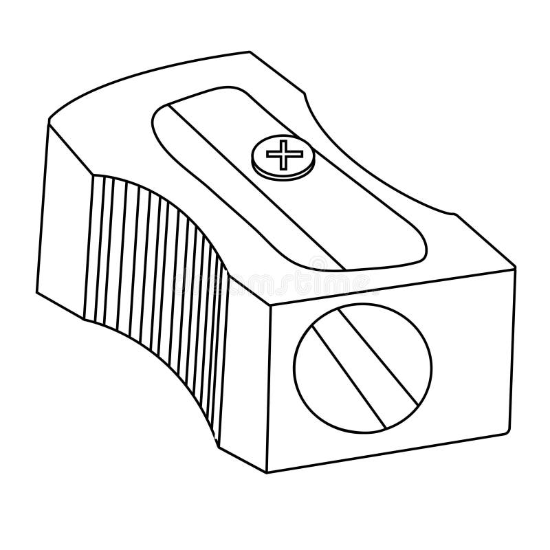Pencil Sharpener Outline Stock Illustrations – 840 Pencil Sharpener ...