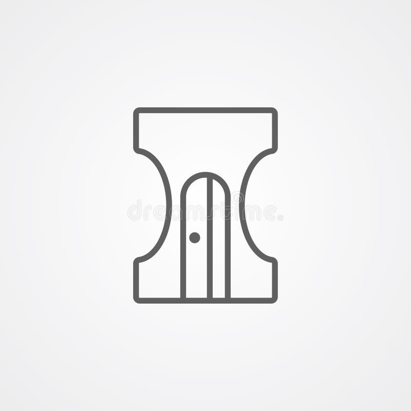 Sharpener Vector Icon Sign Symbol Stock Vector - Illustration of school ...