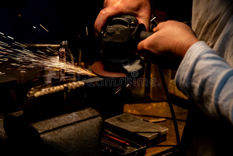 Sharpening a Katana sword stock image. Image of whet - 26568821