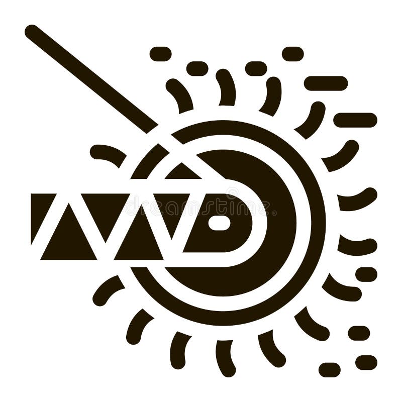 Sharpening Saw Icon Vector Glyph Illustration Stock Vector ...