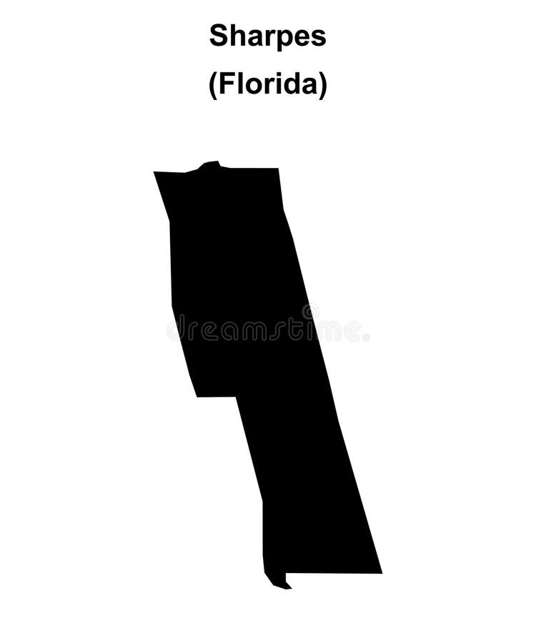 Sharpes outline map stock vector. Illustration of isolated - 386152449