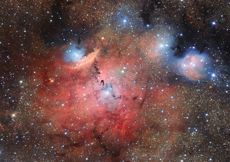 Sharpless 29 in Constellation Sagittarius, a Cosmic Stellar Nursery ...
