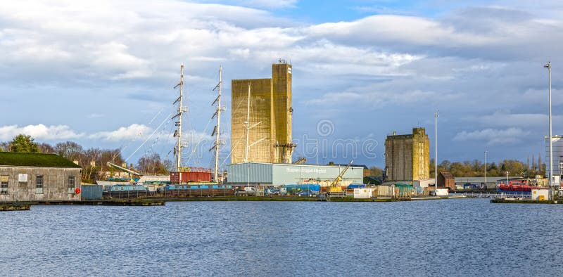 Sharpness Docks in January 2024, Gloucestershire, UK Stock Image ...