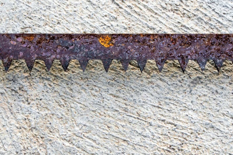 Old rusty saw blade stock photo. Image of caution, improvement - 20525426