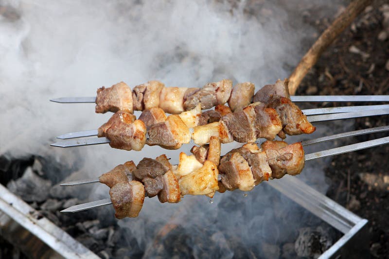 Shashlik stock photo. Image of food, cooking, grilled - 12010526