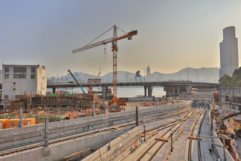 Shatin To Central Link at Under Construction 2017 Editorial Photo ...