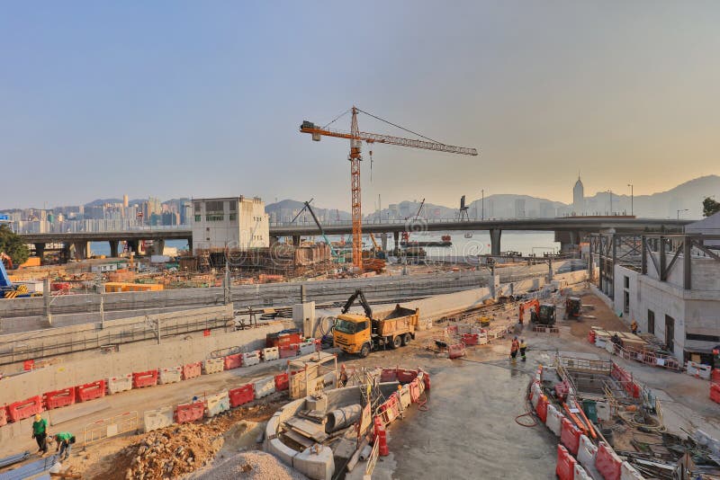 Shatin To Central Link at Under Construction 2017 Editorial Photo ...