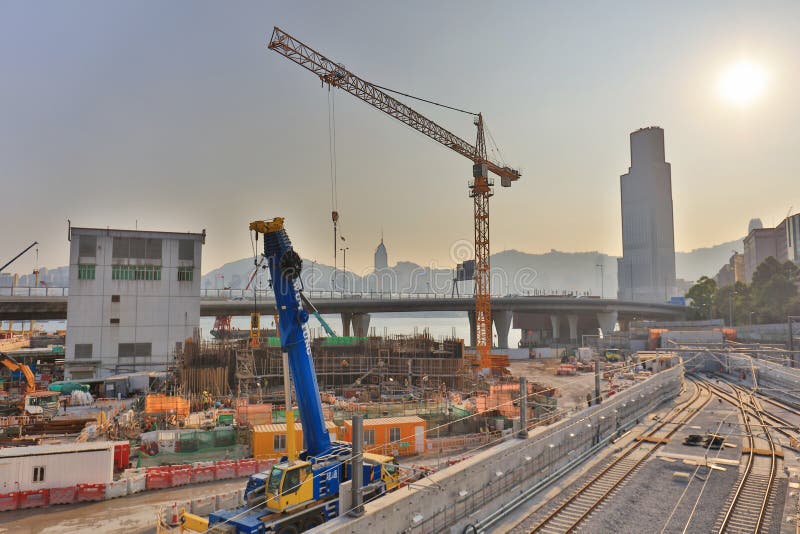 Shatin To Central Link at Under Construction 2017 Editorial Stock Photo ...