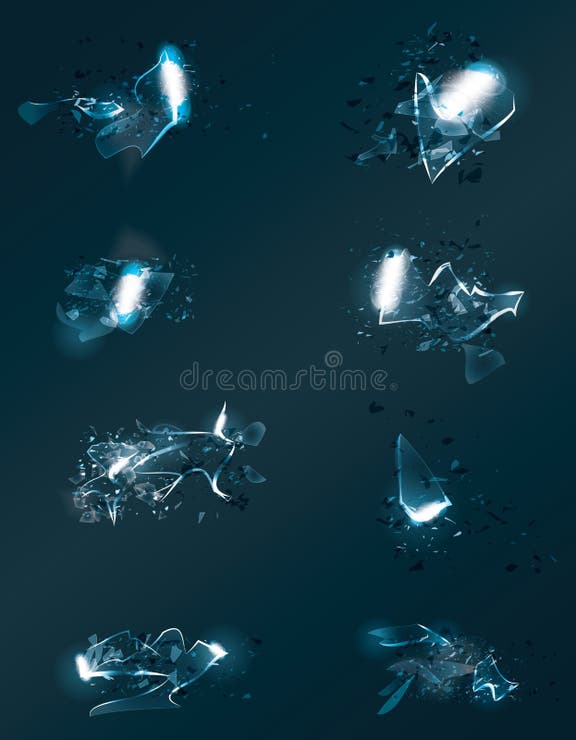 Blue Glass Shattered Design Stock Illustrations – 4,536 Blue Glass ...