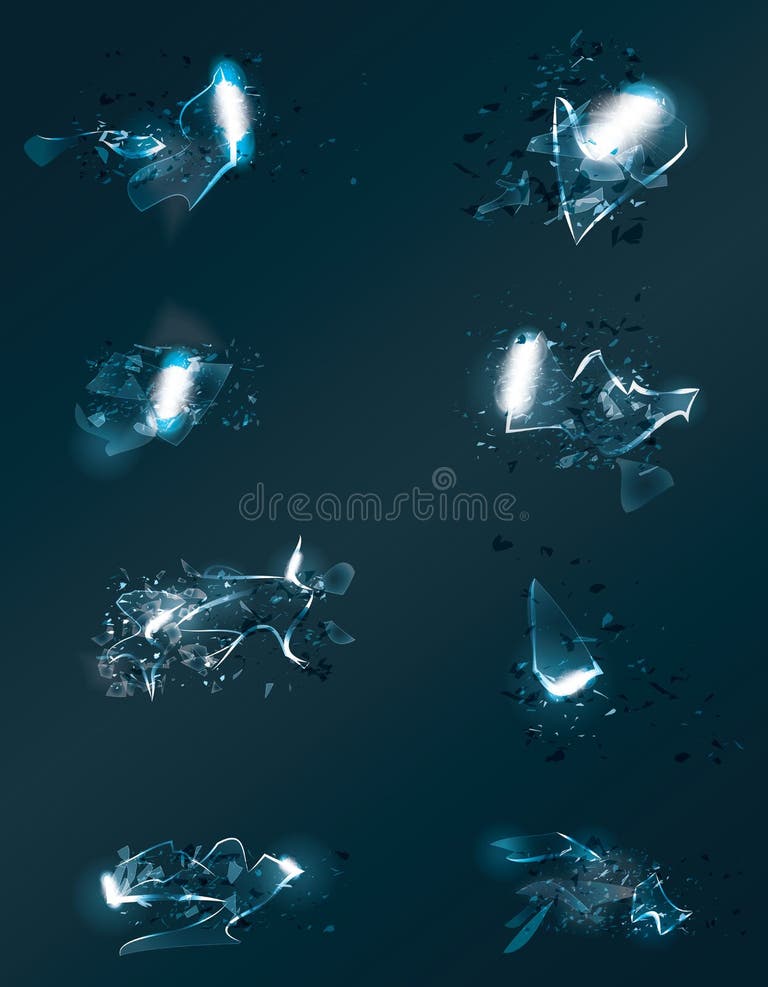 Blue Glass Shattered Design Stock Illustrations – 4,536 Blue Glass ...