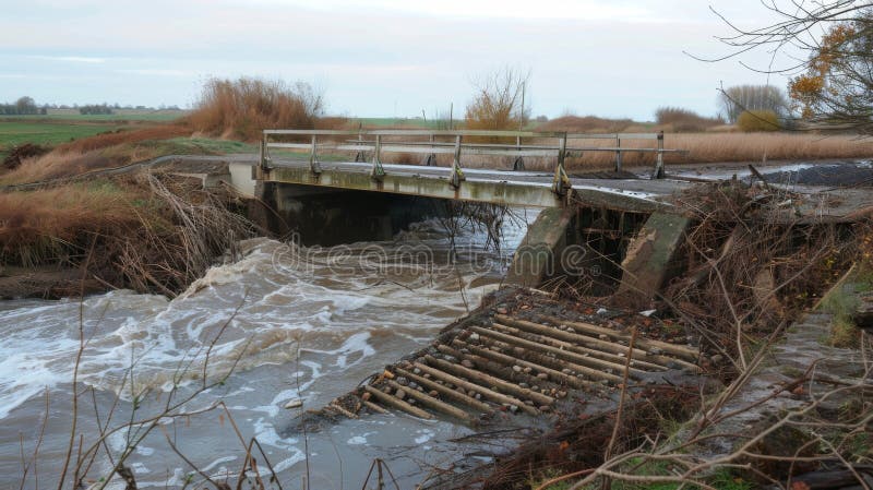 A Shattered Bridge Its Once Sy Structure No Match for the Force of ...