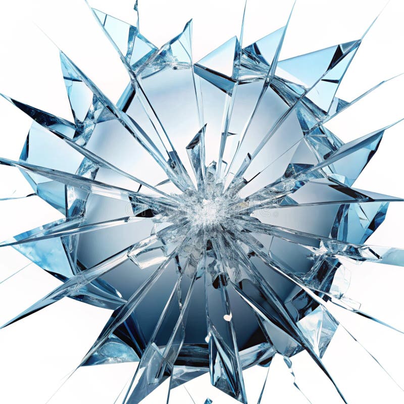 Shattered Crystal Effect with High-definition Sharp Edges Stock ...