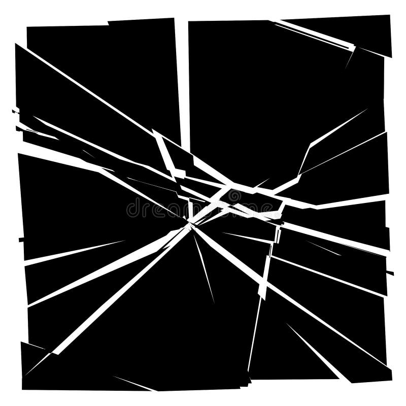 Shattered, Fractured, Broken Square. Burst, Explosion, and Rupture ...