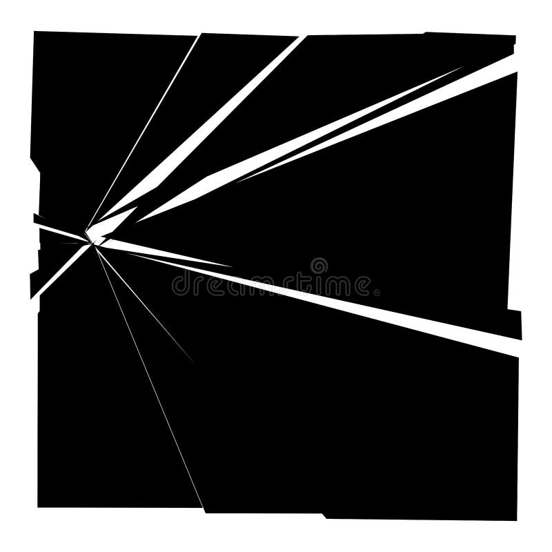 Shattered, Fractured, Broken Square. Burst, Explosion, and Rupture ...