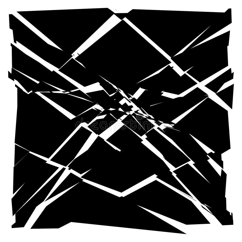Shattered, Fractured, Broken Square. Burst, Explosion, and Rupture ...