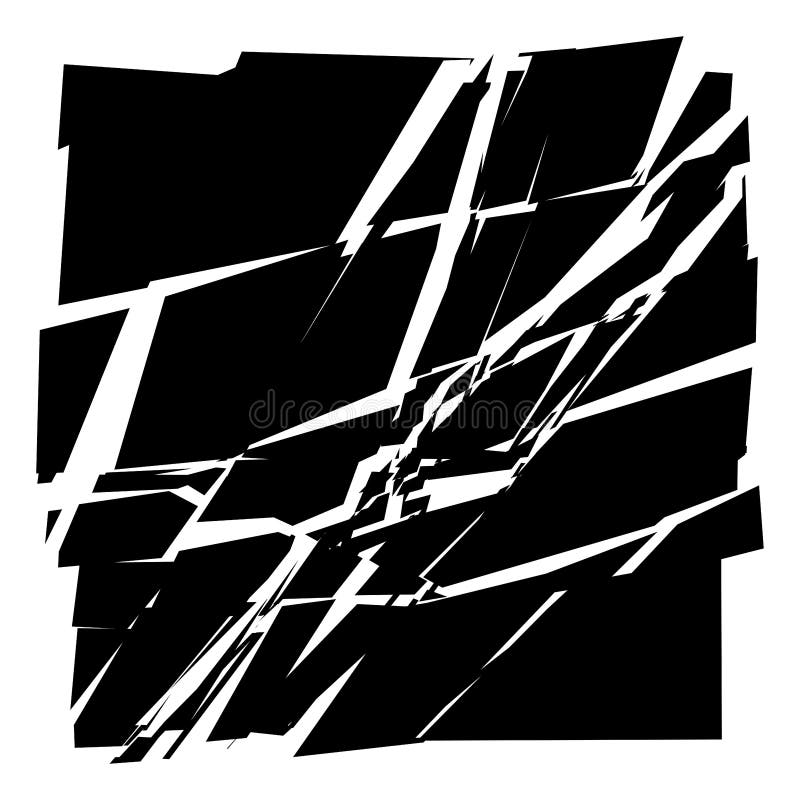 Shattered, Fractured, Broken Square. Burst, Explosion, and Rupture ...