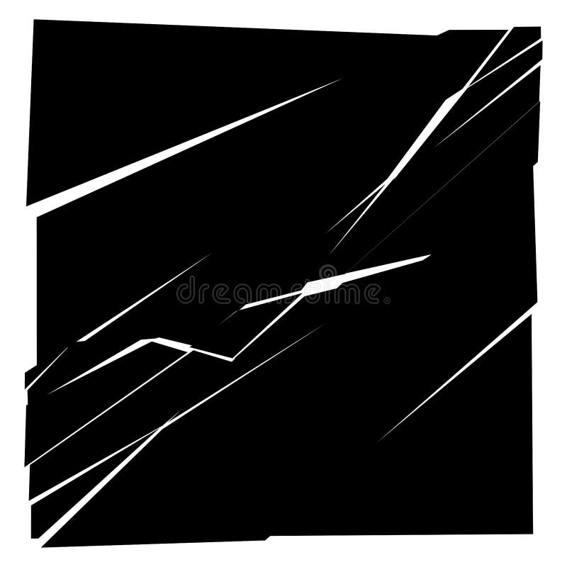 Shattered, Fractured, Broken Square. Burst, Explosion, and Rupture ...