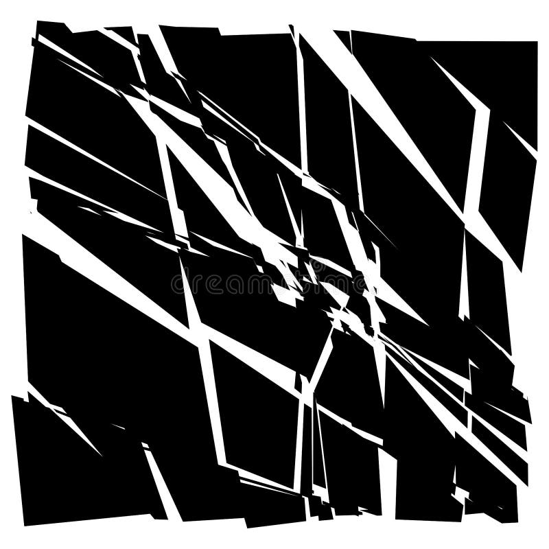 Shattered, Fractured, Broken Square. Burst, Explosion, and Rupture ...