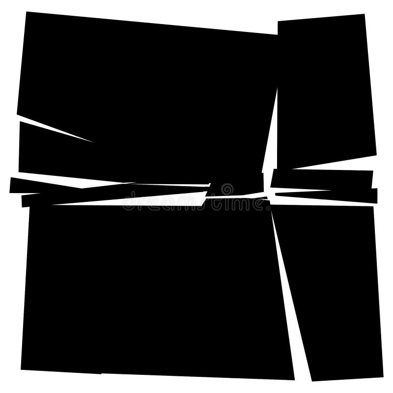 Shattered, Fractured, Broken Square. Burst, Explosion, and Rupture ...