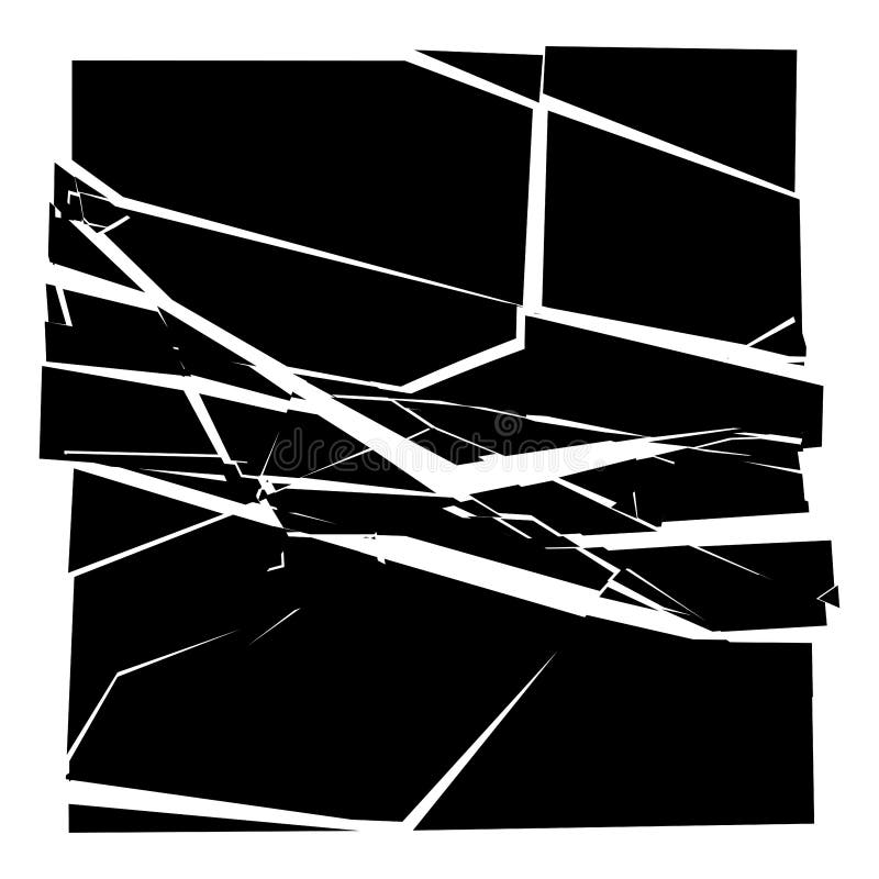 Shattered, Fractured, Broken Square. Burst, Explosion, and Rupture ...