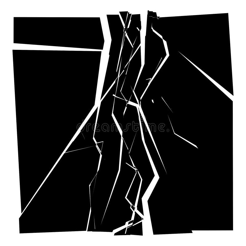 Shattered, Fractured, Broken Square. Burst, Explosion, and Rupture ...