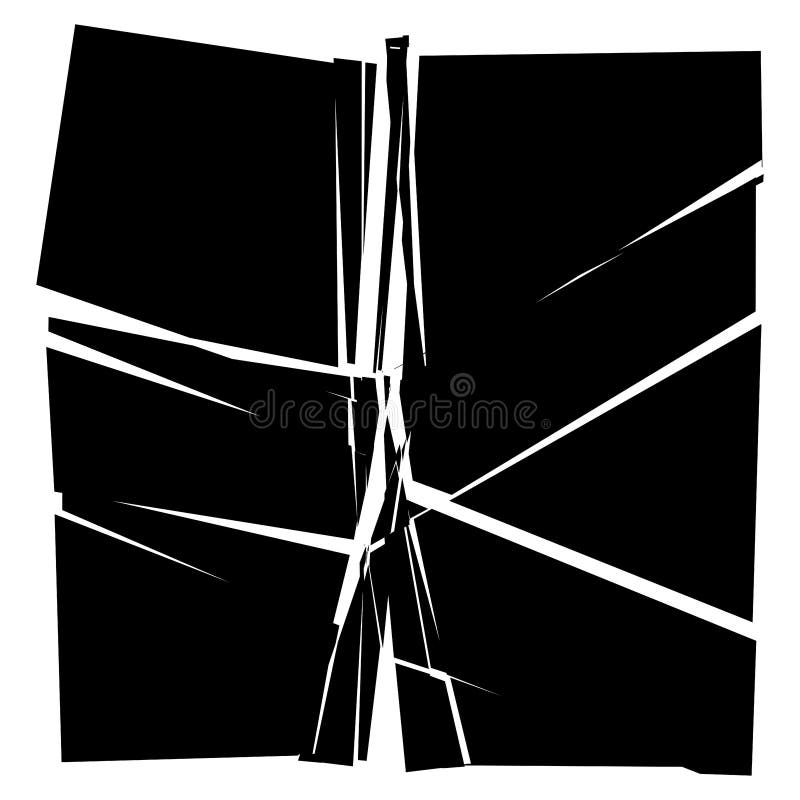 Shattered, Fractured, Broken Square. Burst, Explosion, and Rupture ...