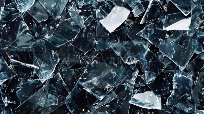 Shattered Fragmentation Jagged Fragmented Pieces of Plastic Seem To Be ...