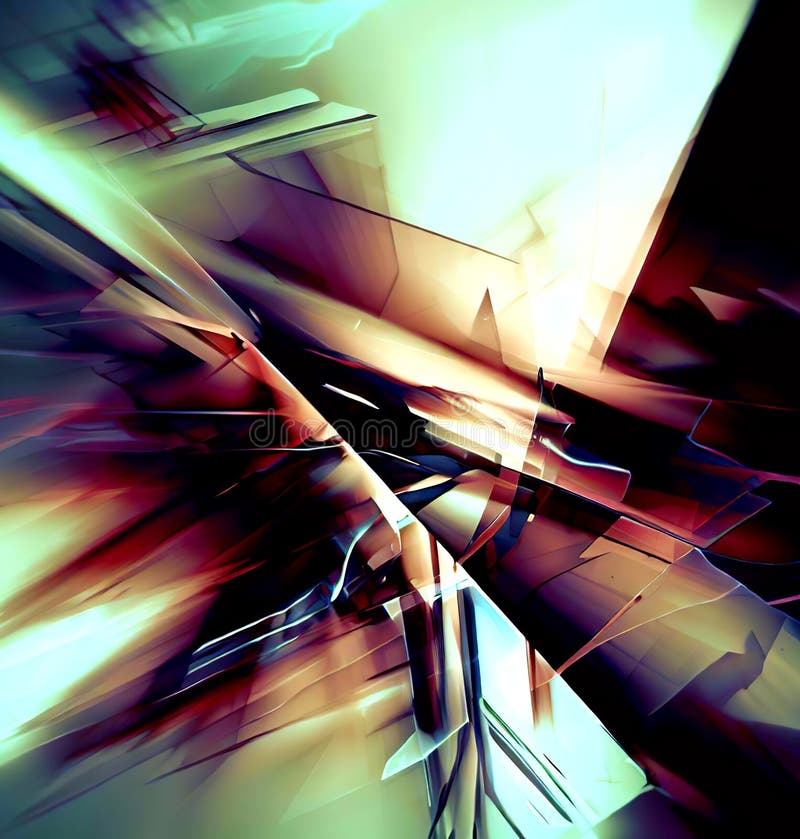 Shattered glass abstract stock illustration. Illustration of glass ...