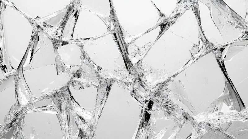 Shattered Glass Abstract Fragmentation Pattern Stock Illustration ...