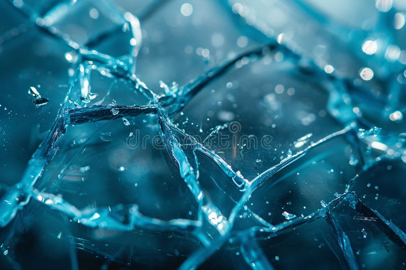Shattered Glass Background, Realistic Stock Illustration - Illustration ...