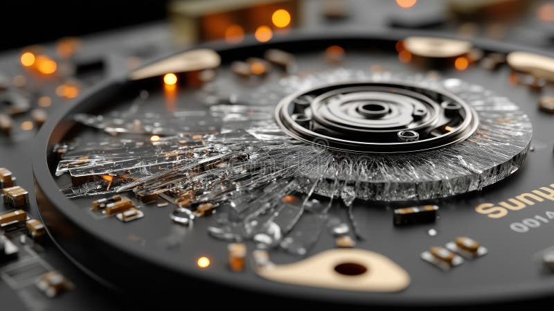Shattered Glass Circuit Board Stock Photo - Image of energy ...