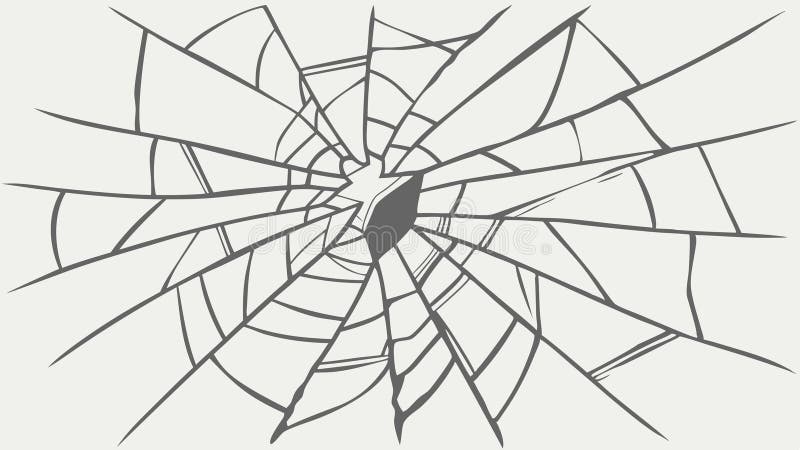 Shattered Glass and Cracks Effect, Vector Design Generative AI Stock Vector - Illustration of ...
