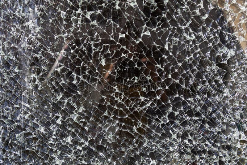 Shattered Glass Cracks Reflects Light Stock Photos - Free & Royalty ...