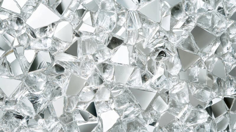 Shattered Glass Creates a Sparkling Crystal Texture Stock Illustration ...