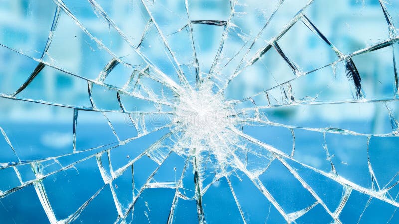 Shattered Glass Effect stock illustration. Illustration of cracks ...