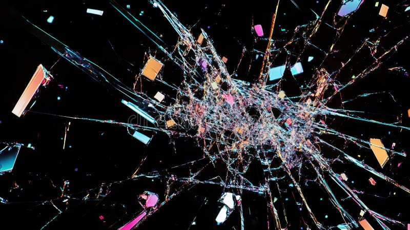 Shattered Glass Explosion stock photo. Image of crisp - 362854026
