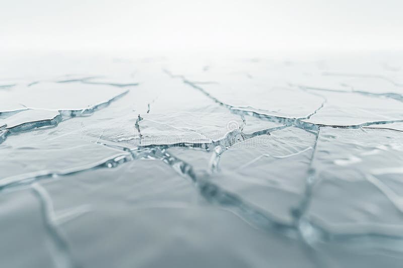 Shattered Glass Fragments on a Reflective Surface Concept Broken ...